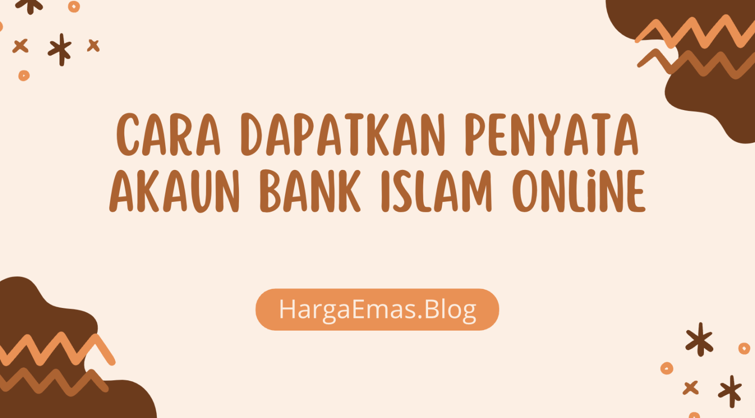Cara Dapatkan Penyata Akaun Bank Islam Online - HargaEmas.Blog